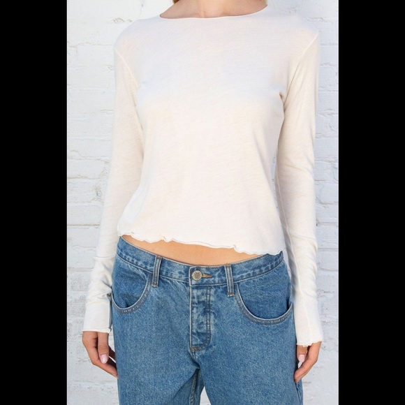 Brandy Melville | Tops | Brandy Melville Cream Wynn Top | Poshmark